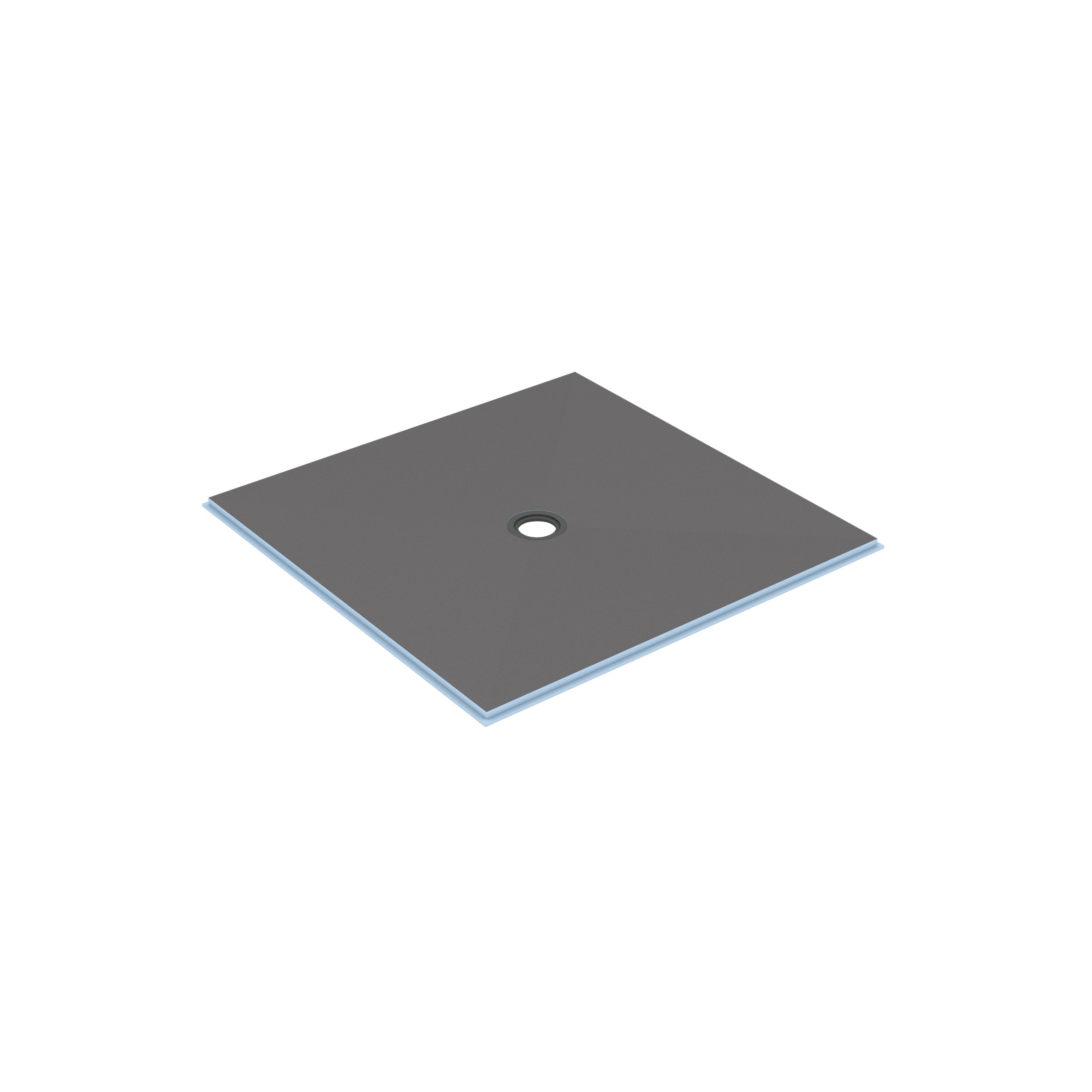wedi Fundo Ligno Curbless Shower Base - 48 x 60 Centre Drain