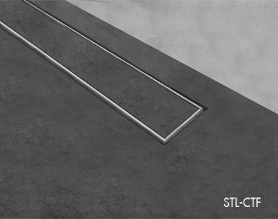 Profilitec Linear Drain Tileable Internal Frame Stainless Steel
